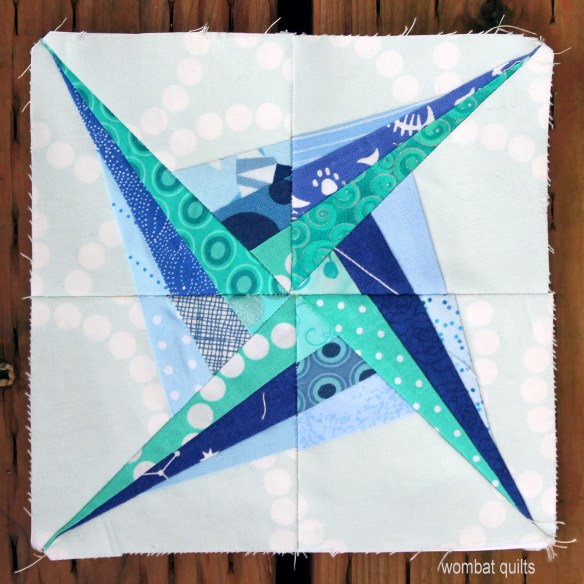 paper pieced star block | WOMBAT QUILTS