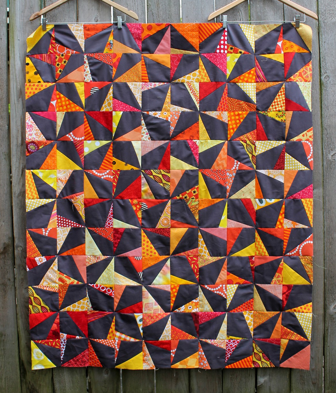 Wonky Pinwheel blocks PMQG style | WOMBAT QUILTS