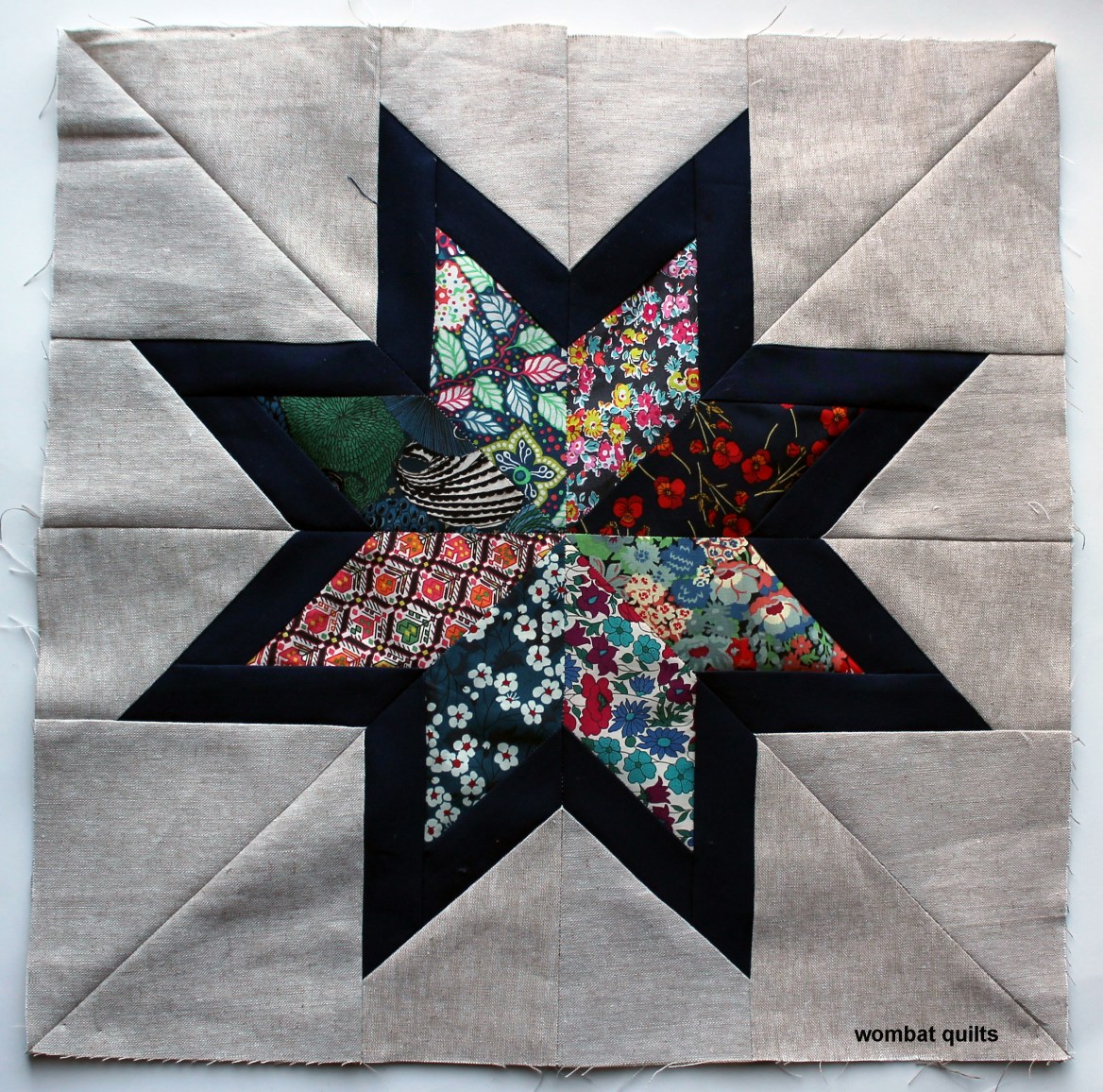 dresden plate block | WOMBAT QUILTS