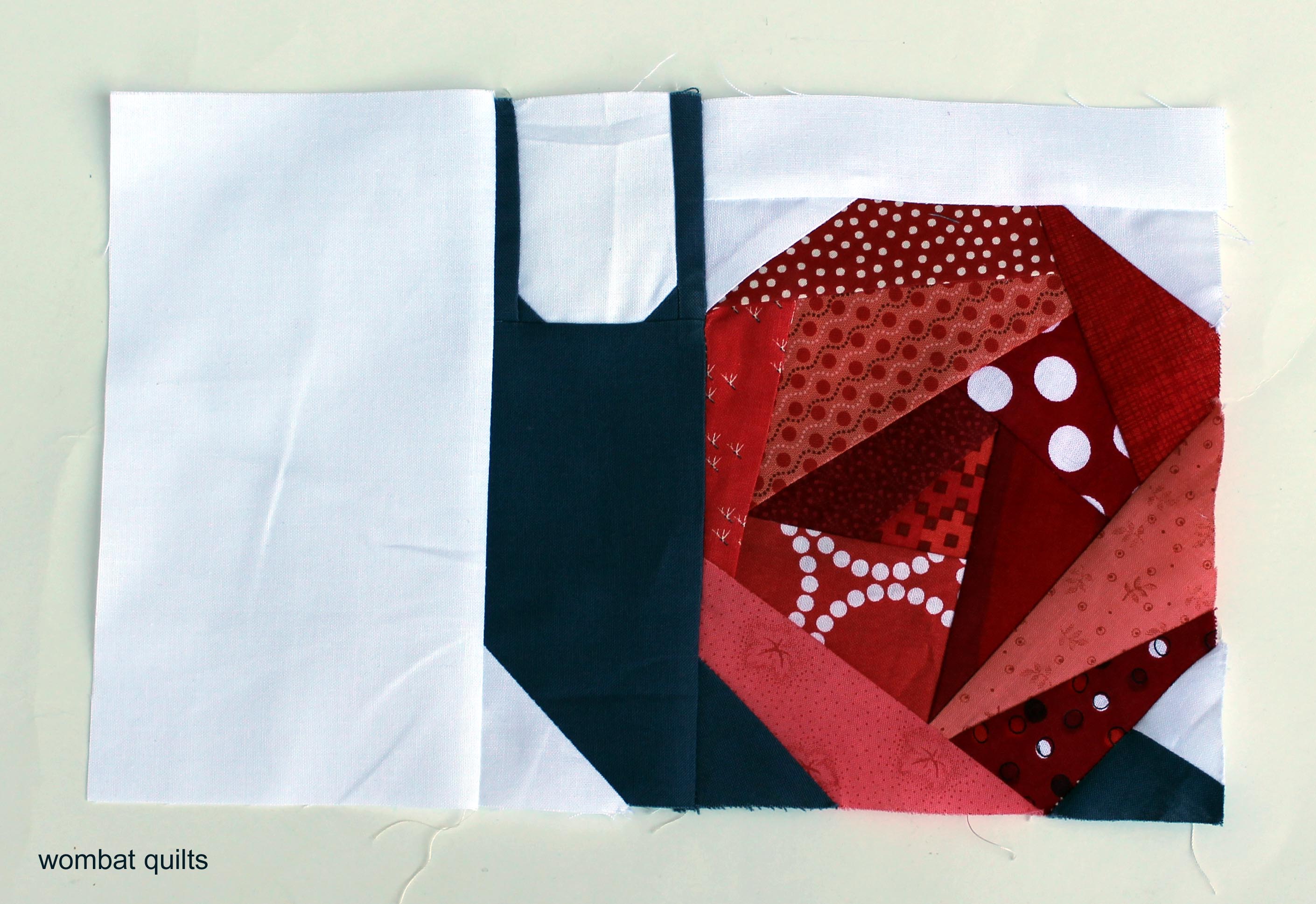 Garden Snail Paper Piecing Monday | WOMBAT QUILTS